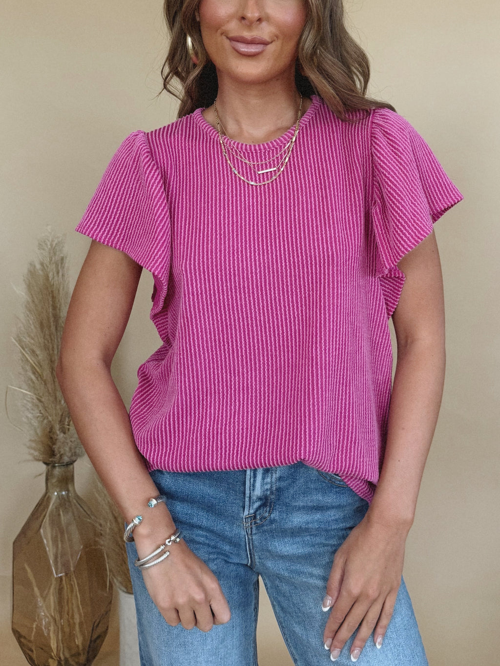 Mackenzie Top in Pink – The Rancher's Wife Boutique